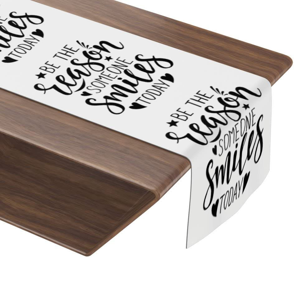 Be the Reason Someone Smiles Today Table Runner - Inspirational Table ...